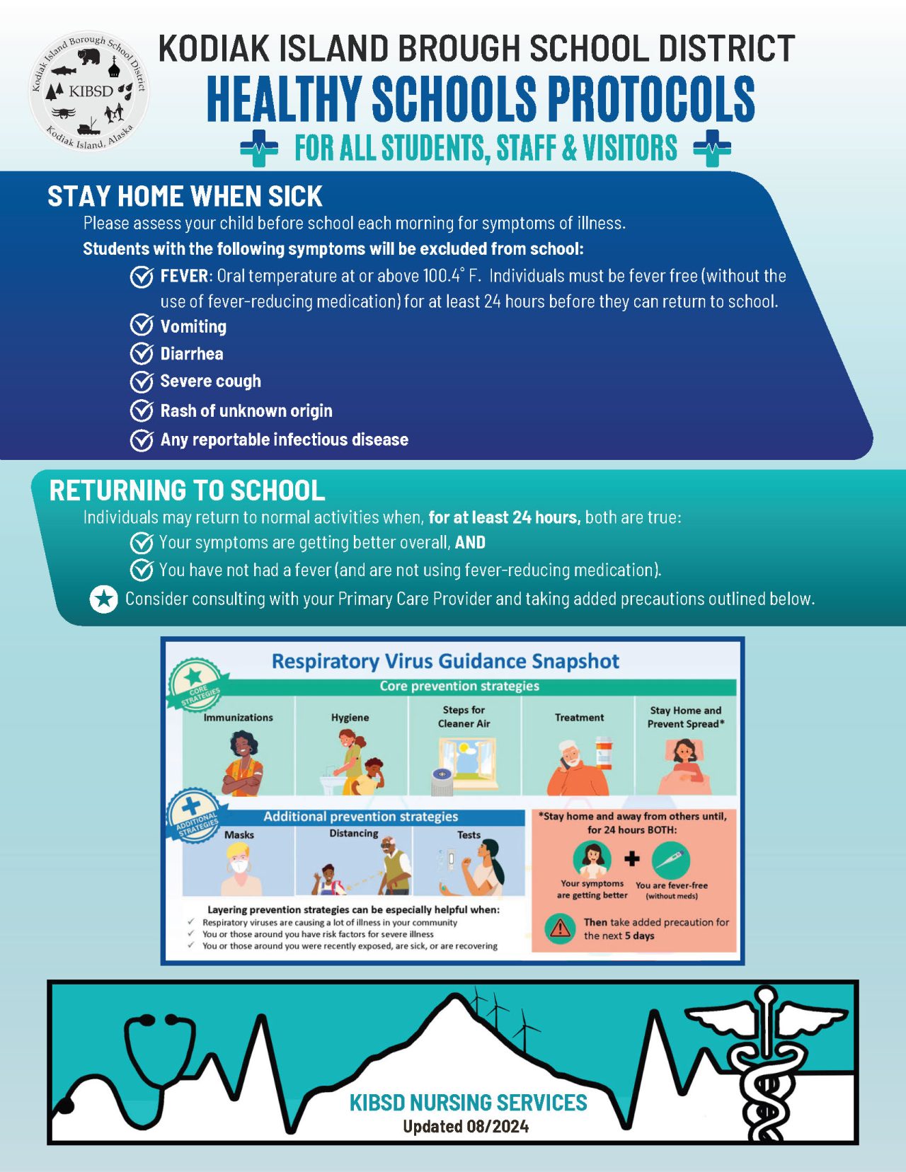 Healthy Schools Protocols | Kodiak Island Borough School District